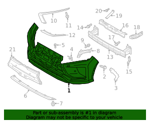 6400K658 - Bumper Cover 2018-2020 Mitsubishi Eclipse Cross | Mitsubishi ...