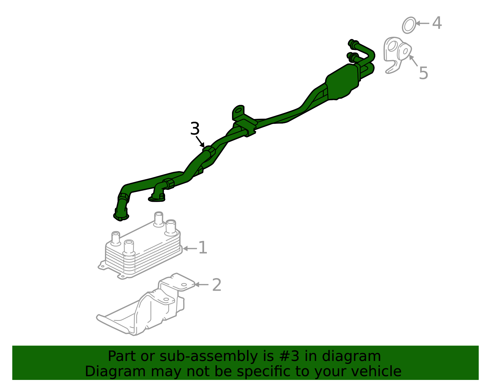 2018-2023 Jaguar Oil Cooler Line T2H45425 | JaguarParts.com