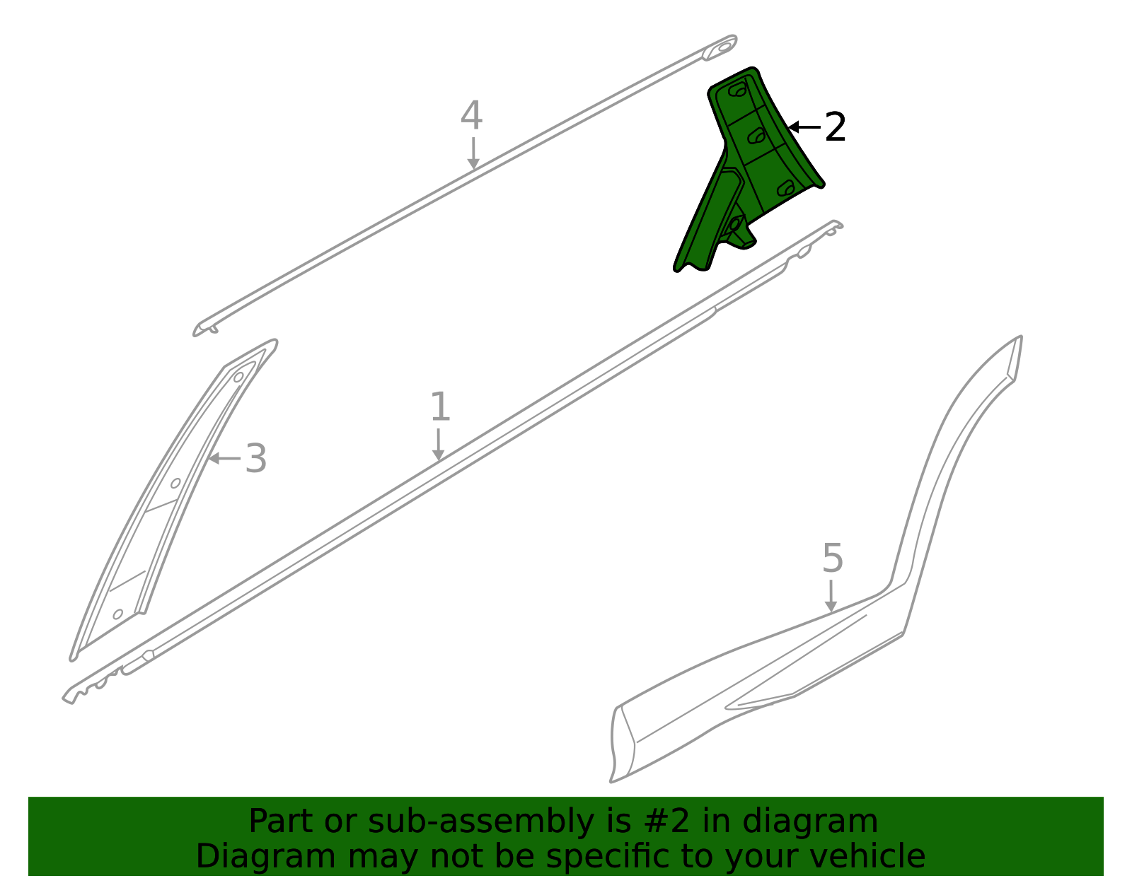 83270n9010 - Hyundai Corner Molding 2022-2025 Hyundai Tucson ...