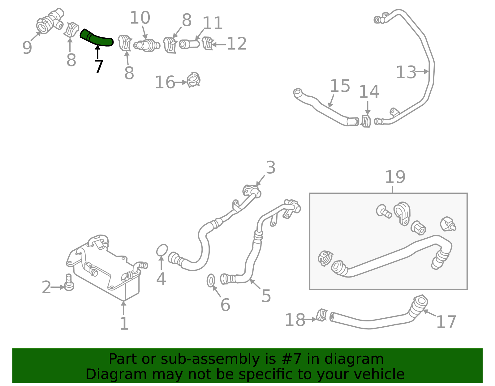 Coolant Hose - Reliable OEM Engine Cooling 4G0-121-445-AJ | AutoNation ...