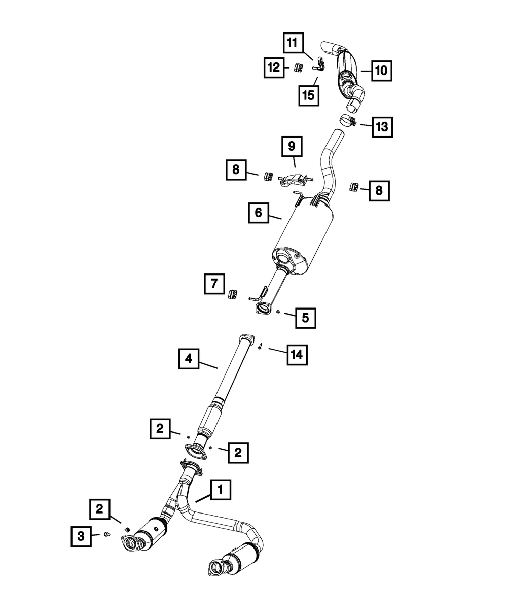 68268198AF - 2019-2022 Ram 1500 - Exhaust Tailpipe | Mopar OEM Parts Direct