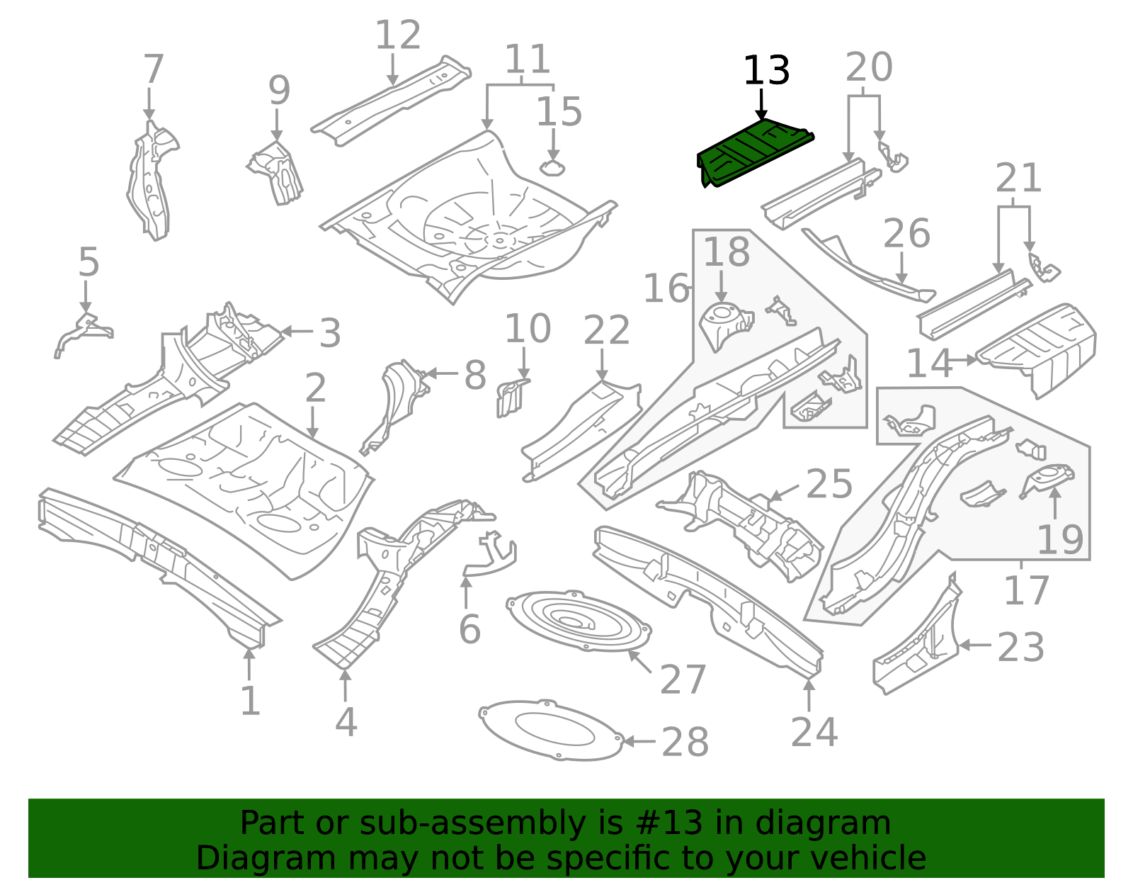 2020-2025 Subaru Rear Extension 52123AN00A9P | Buy Subaru Parts