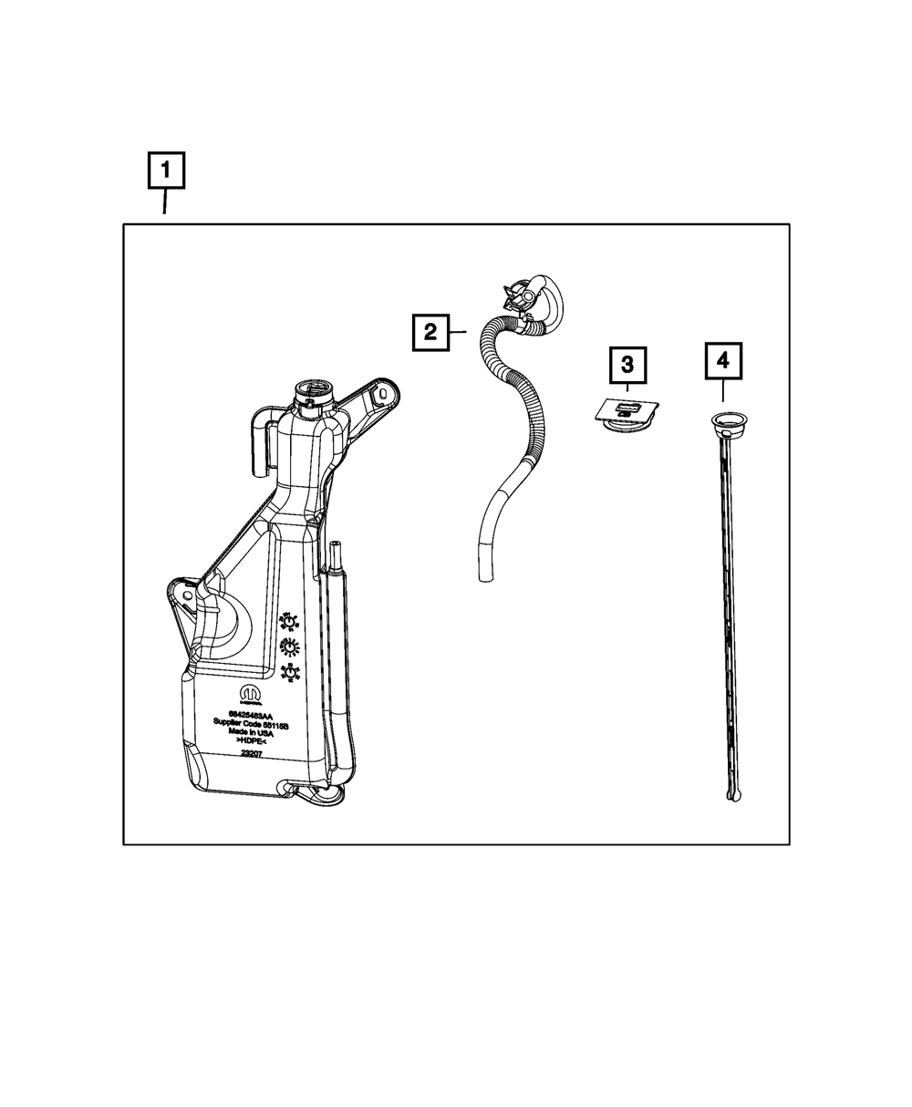 Coolant Hose 68550777aa | TascaParts.com