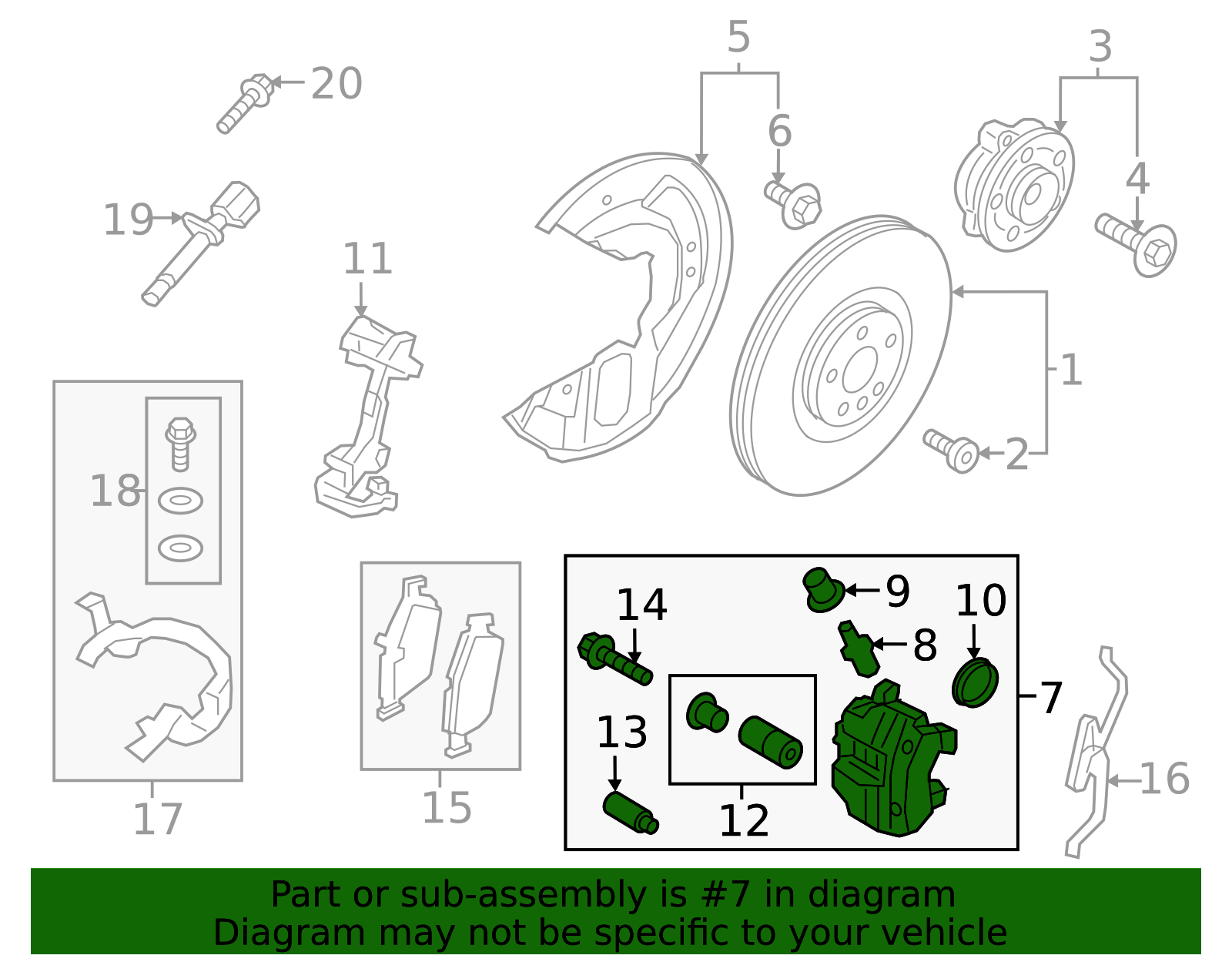 36010245 - Caliper - 2017-2021 Volvo | Volvo OEM Parts Direct