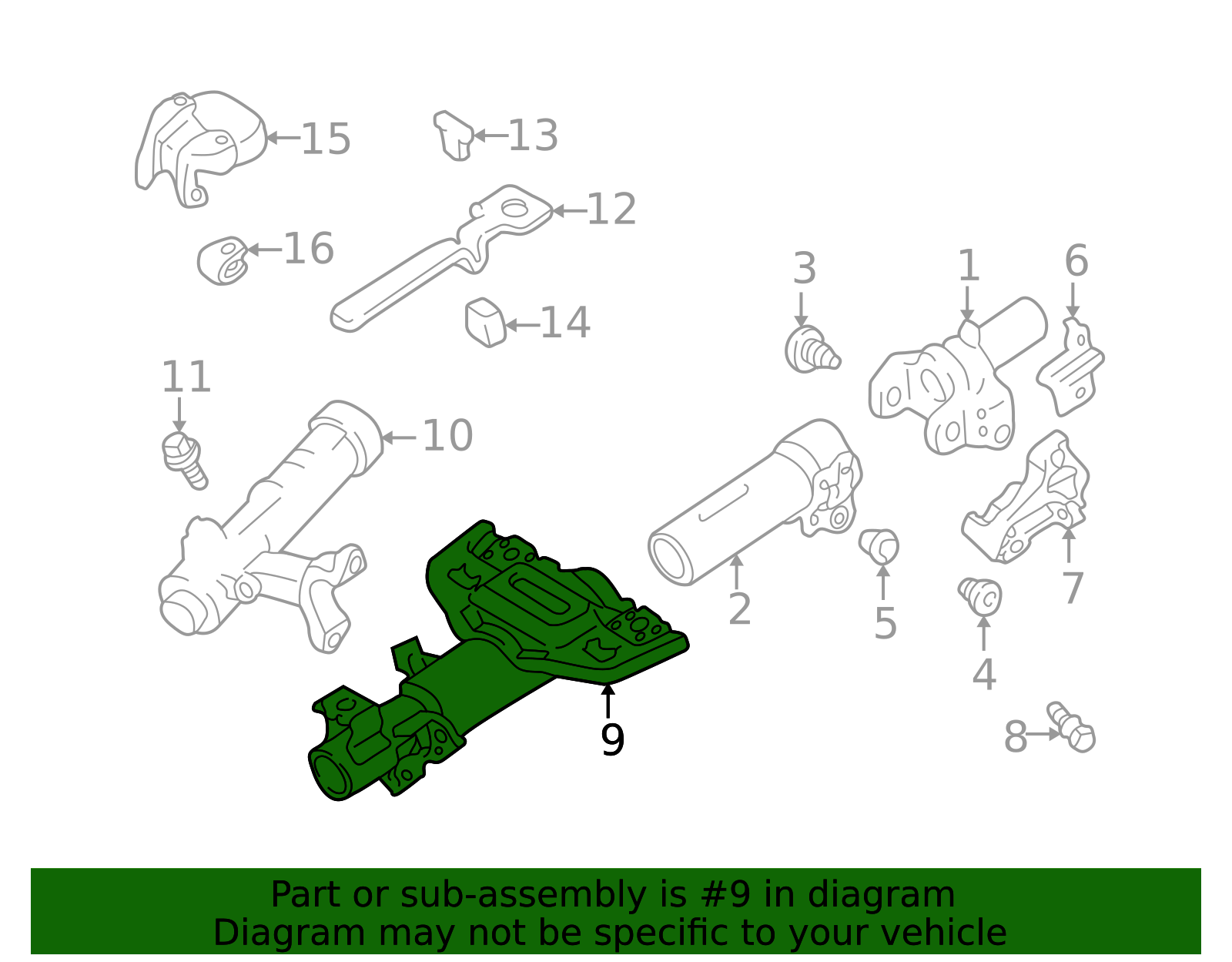 45082-60031 - High-Quality Steering Column Tube for 1998-2007 Lexus ...