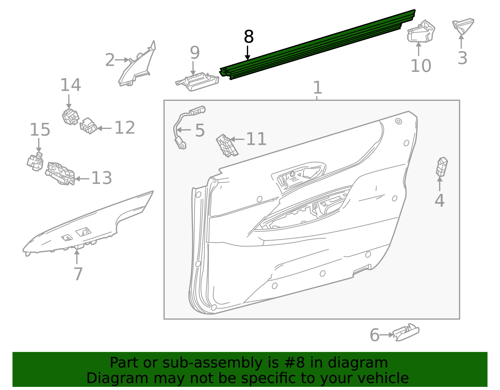 2021-2024 Toyota Mirai Belt Weather-Strip 68171-62020 | Toyota Parts Center