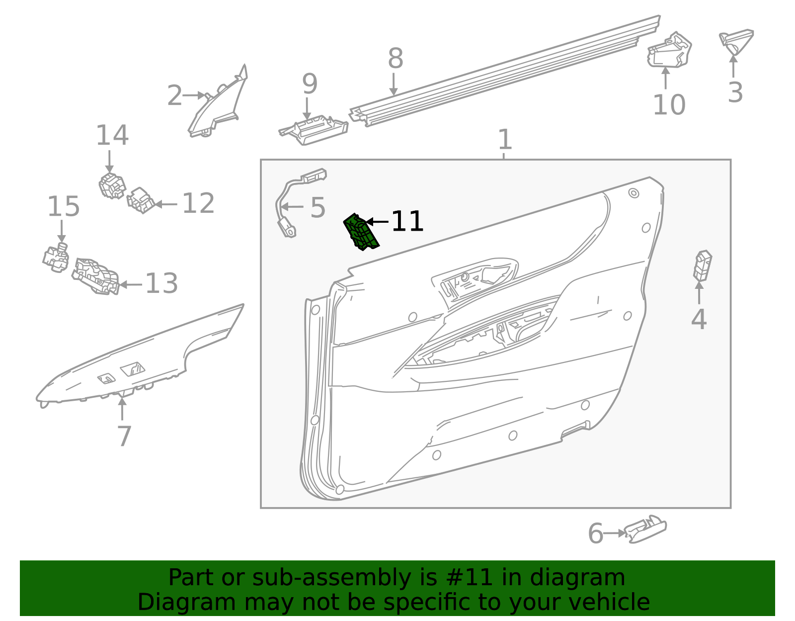 2021-2024 Toyota Mirai Memory Switch 84927-62040 | Toyota Parts Center