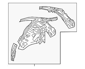 64700-T2F-305ZZ - Inner Panel Assembly 2013-2017 Honda Accord | Honda ...