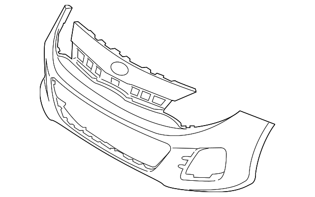 86511-1W700 - Bumper Cover 2015-2017 Kia Rio | Kia.Parts Store