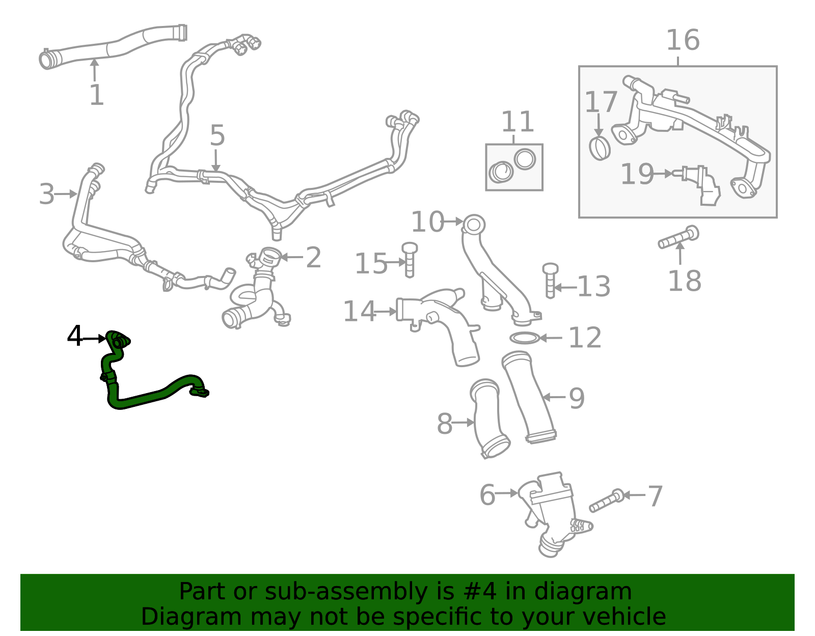 2010-2021 Jaguar Oil Cooler Line C2P24283 | OEM Parts Online