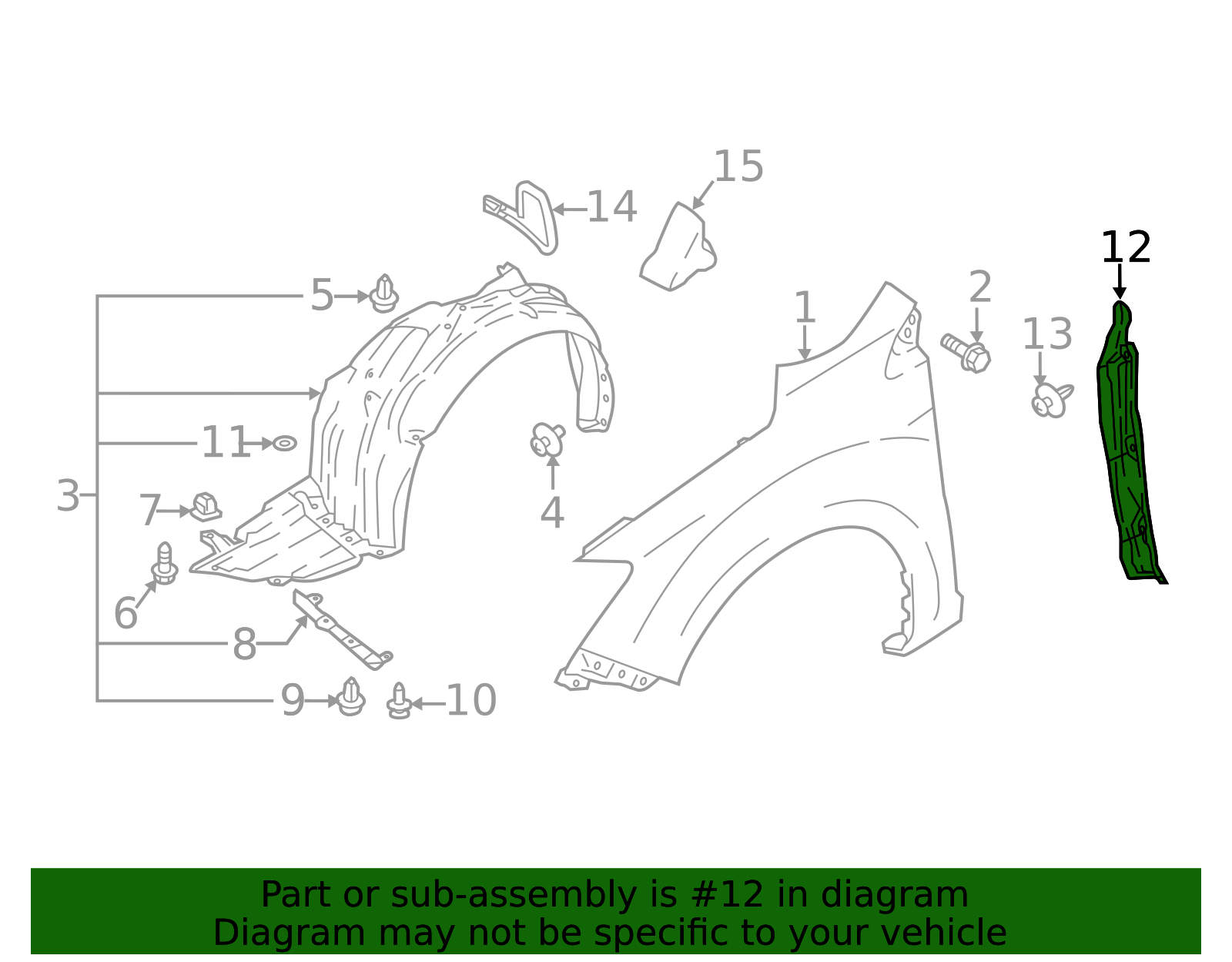 2017-2023 Subaru Rear Cover 59140FL010 | Subaru Parts For You