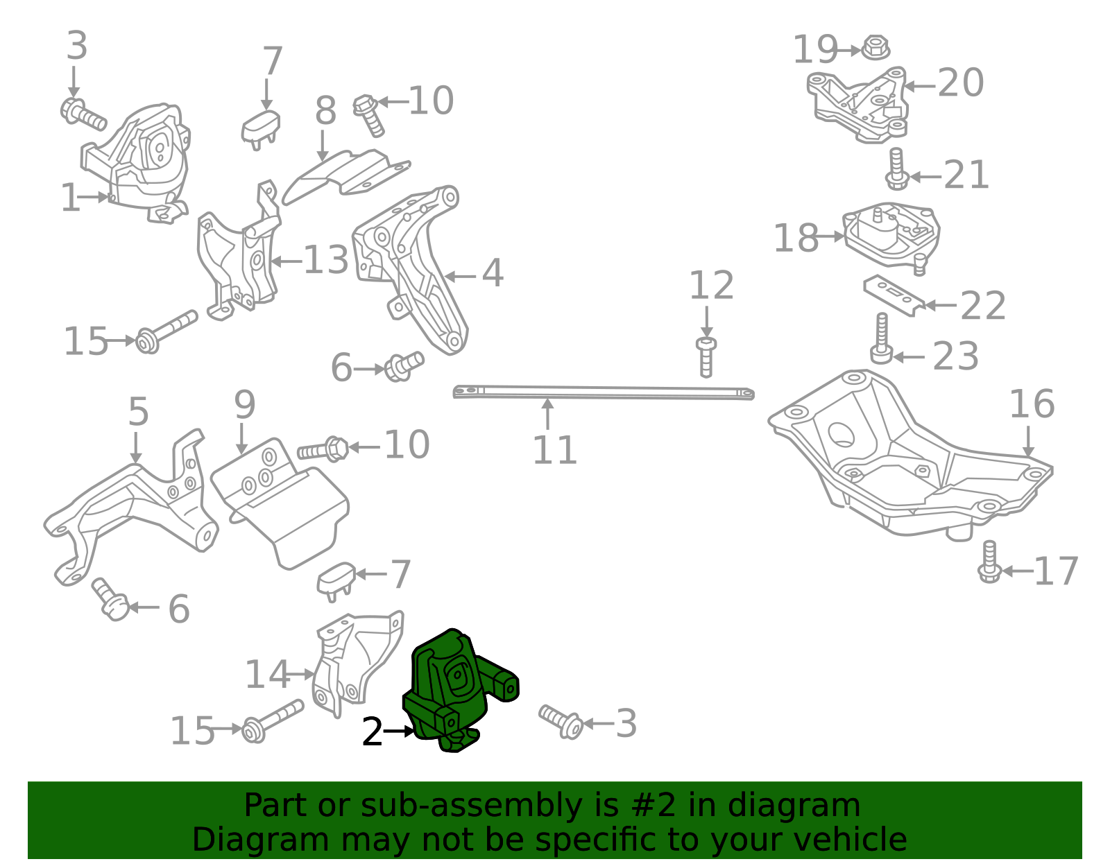 Engine Mount - OEM Vibration Isolator for Audi | AutoNation Parts