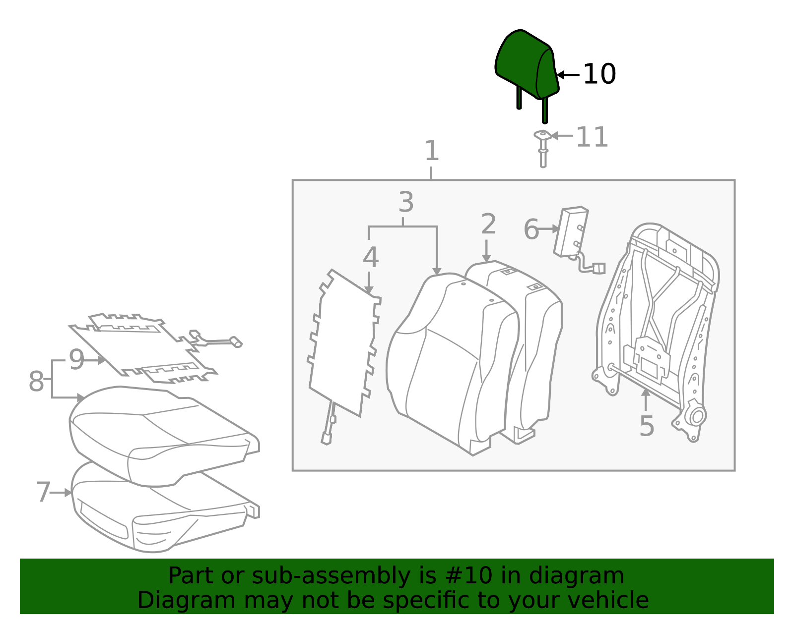 2022-2024 Toyota 4Runner Headrest 71910-35831-C2 | Olathe Toyota