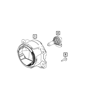 68507288AA - Fog Lamp 2022-2026 Jeep Compass | The Official Mopar eStore