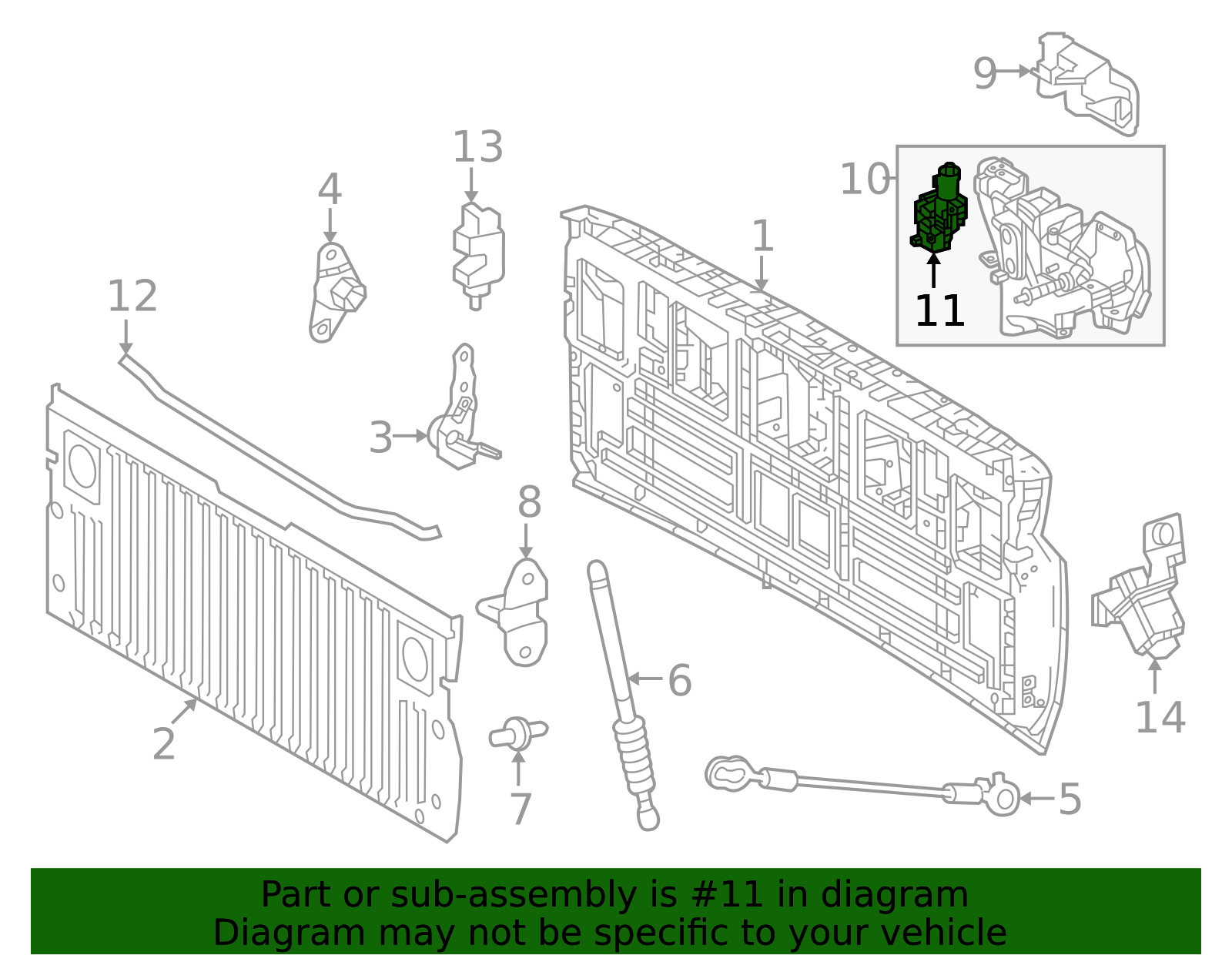 68910-AK010 - High-Quality Power Actuator for 2024-2025 Toyota Tacoma ...