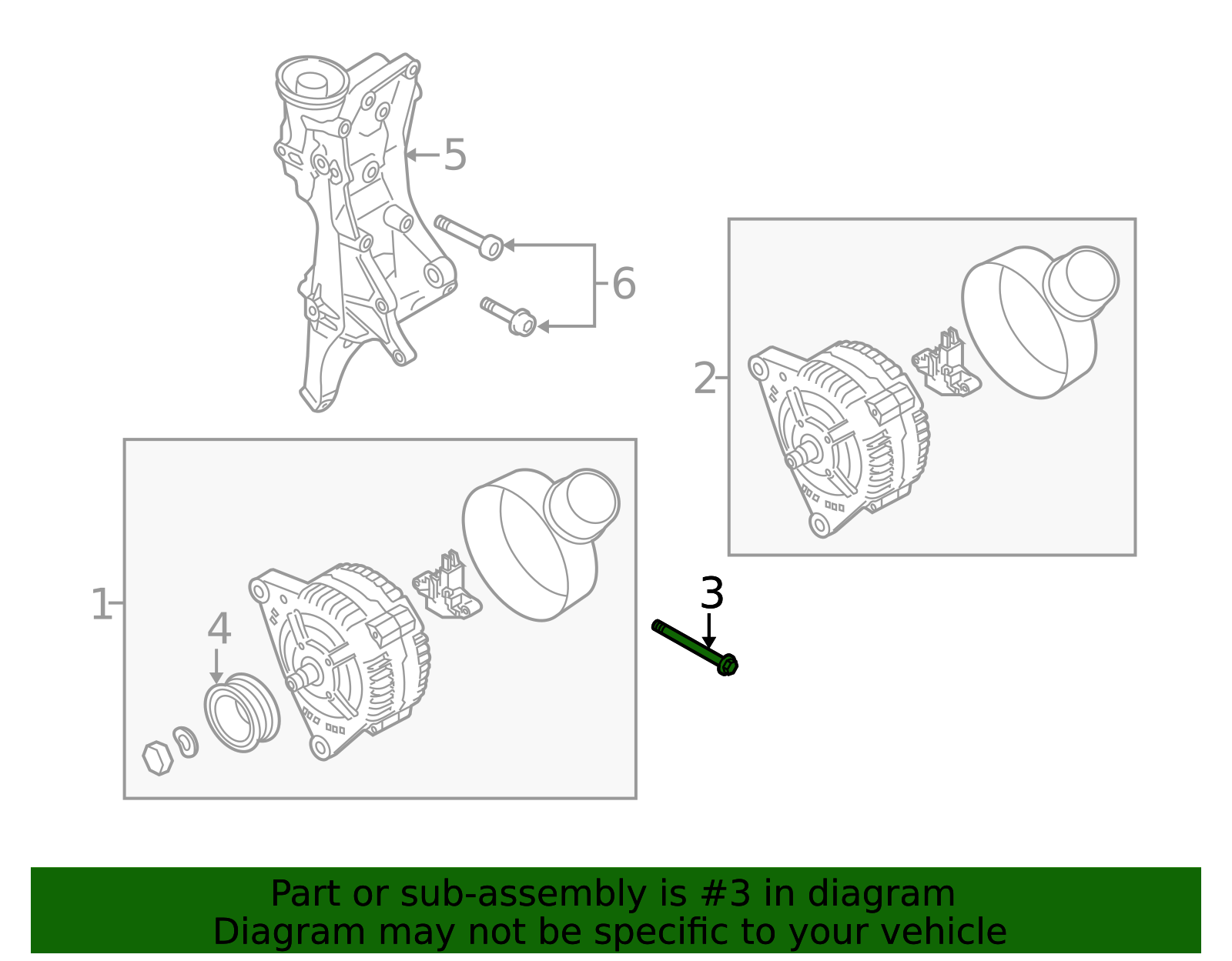 Alternator Mount Bolt N-107-655-01 | OEM Parts Online