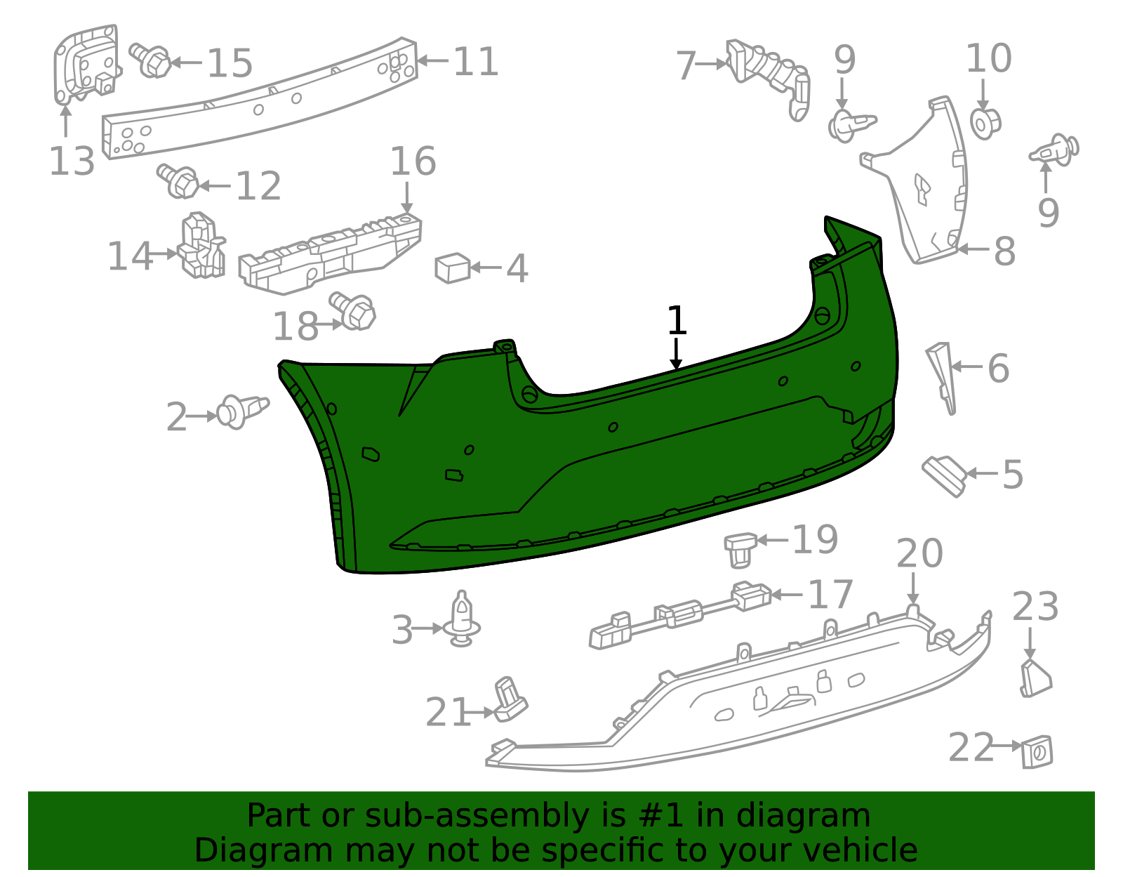 52159-47951 - Bumper Cover 2023-2025 Toyota | Longo Toyota Parts