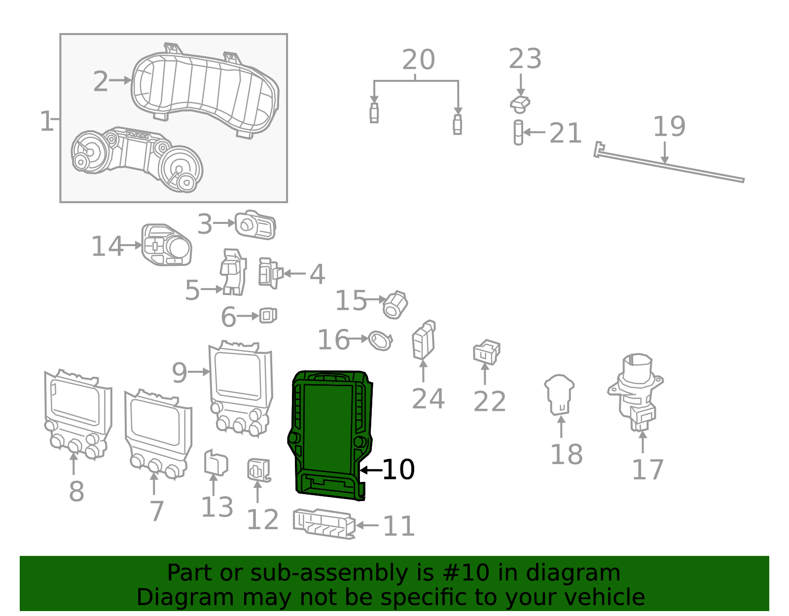 2022-2024 Ram 1500 Controls 68526524AC | Mopar Parts Canada