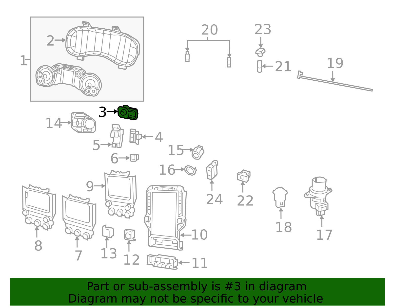 2022-2024 Ram 1500 Switch 68156065AC | Mopar Parts Canada