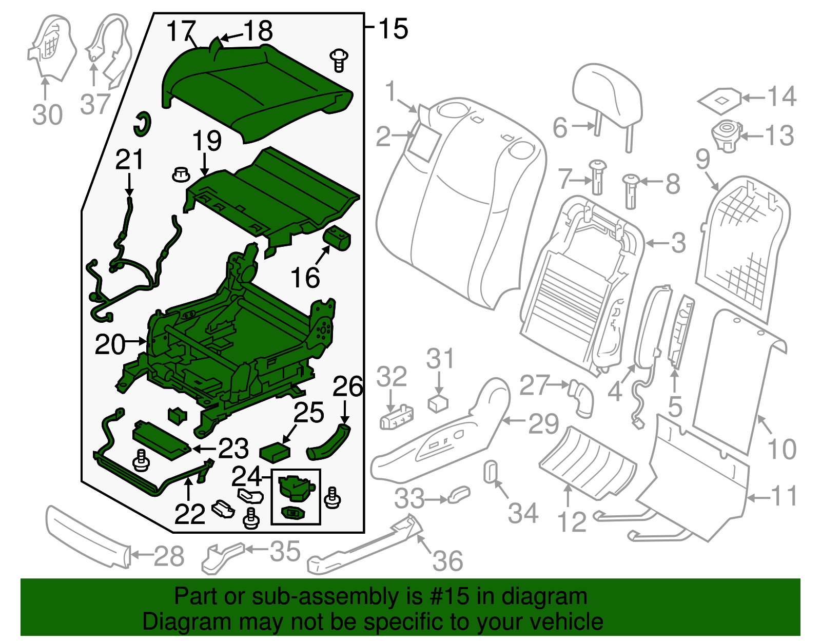 873506AR1B - Cushion Assembly 2018-2019 Infiniti | Infiniti of Orland Park