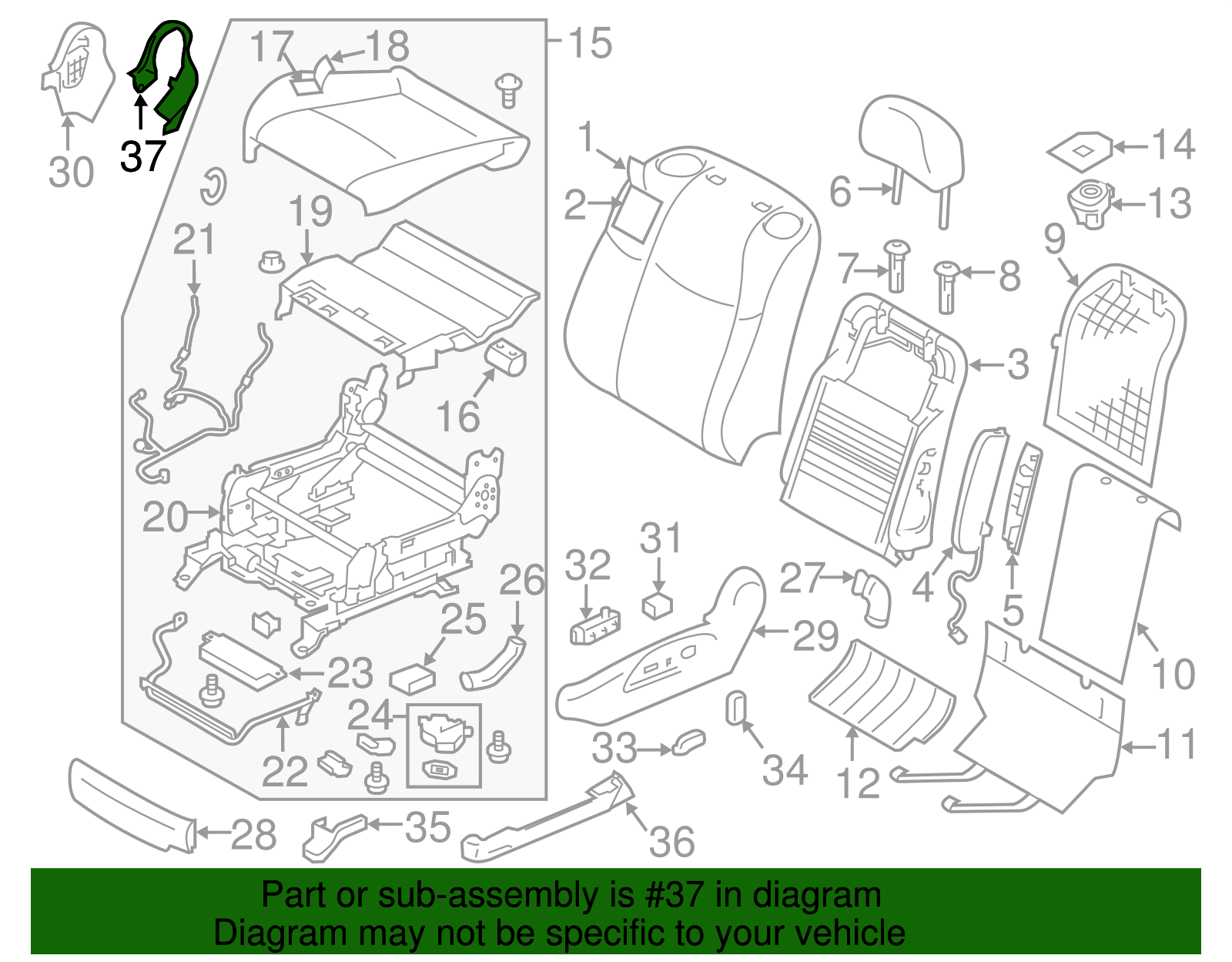 2012-2019 Infiniti Hinge Cover 87381-1MA0C | Infiniti of Orland Park