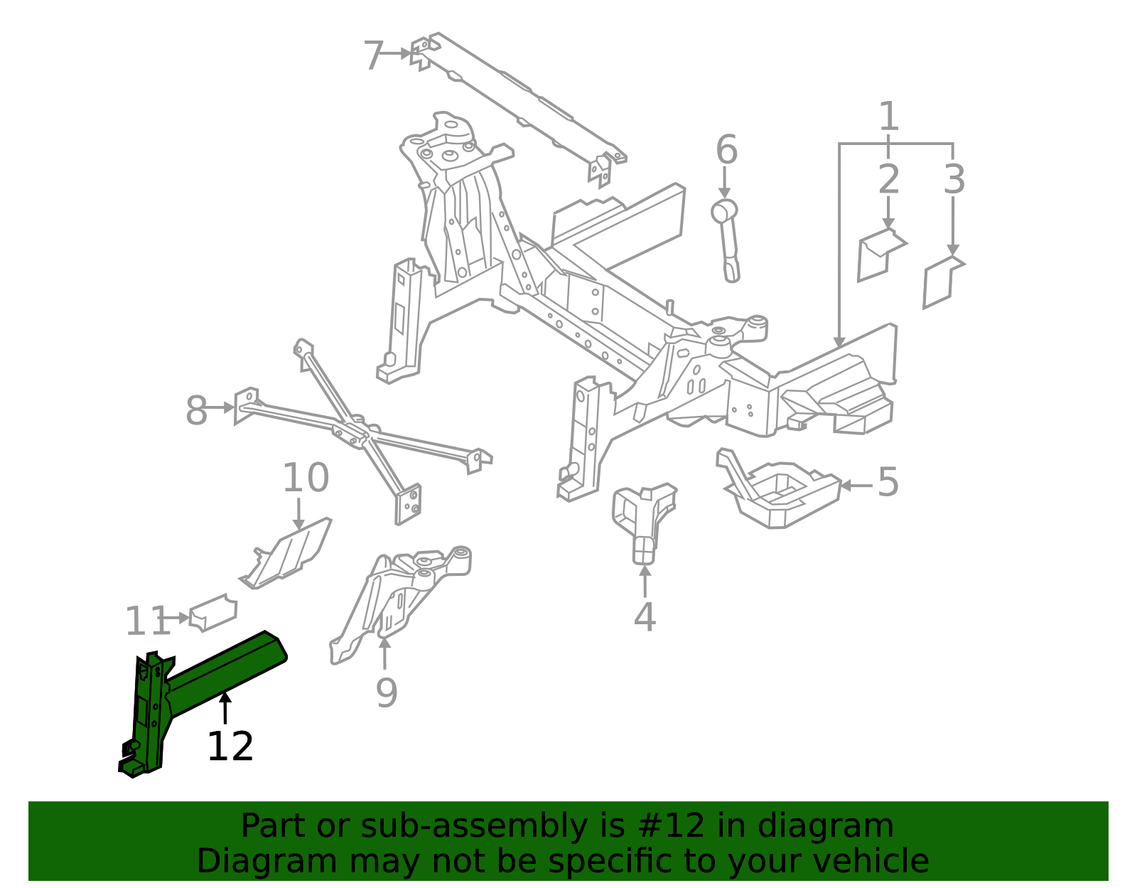 39-20-6-867-910 - High-Quality Front Rail for 2014-2021 BMW ...