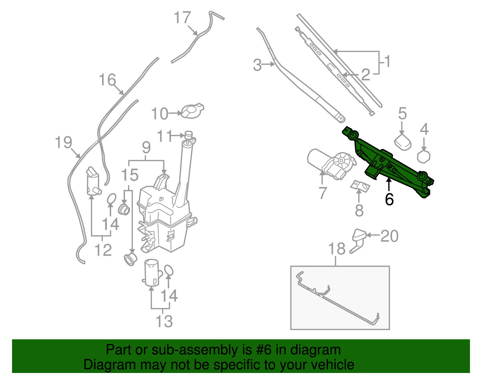 98120-2S000 - High-Quality Windshield Wiper Linkage for 2010-2017 ...