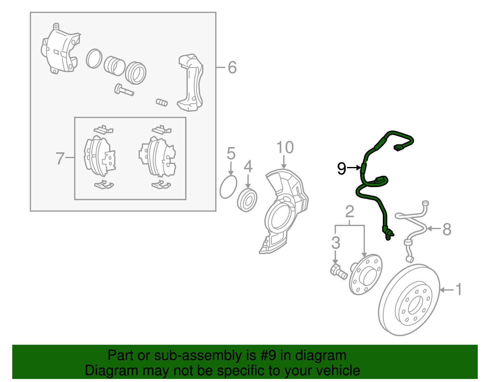 59830-3F100 - Front Speed Sensor 2007-2009 Kia Amanti | Kia.Parts Store