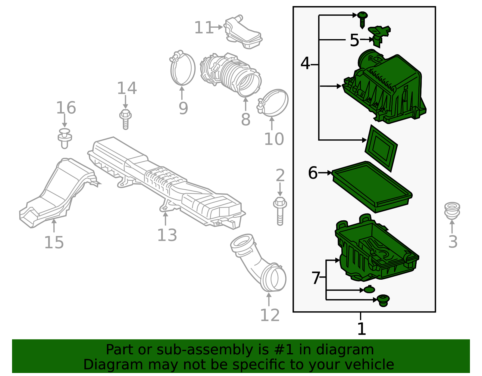 Genuine Toyota Air Filter And Housing Assembly part# 17700-F2010 for ...