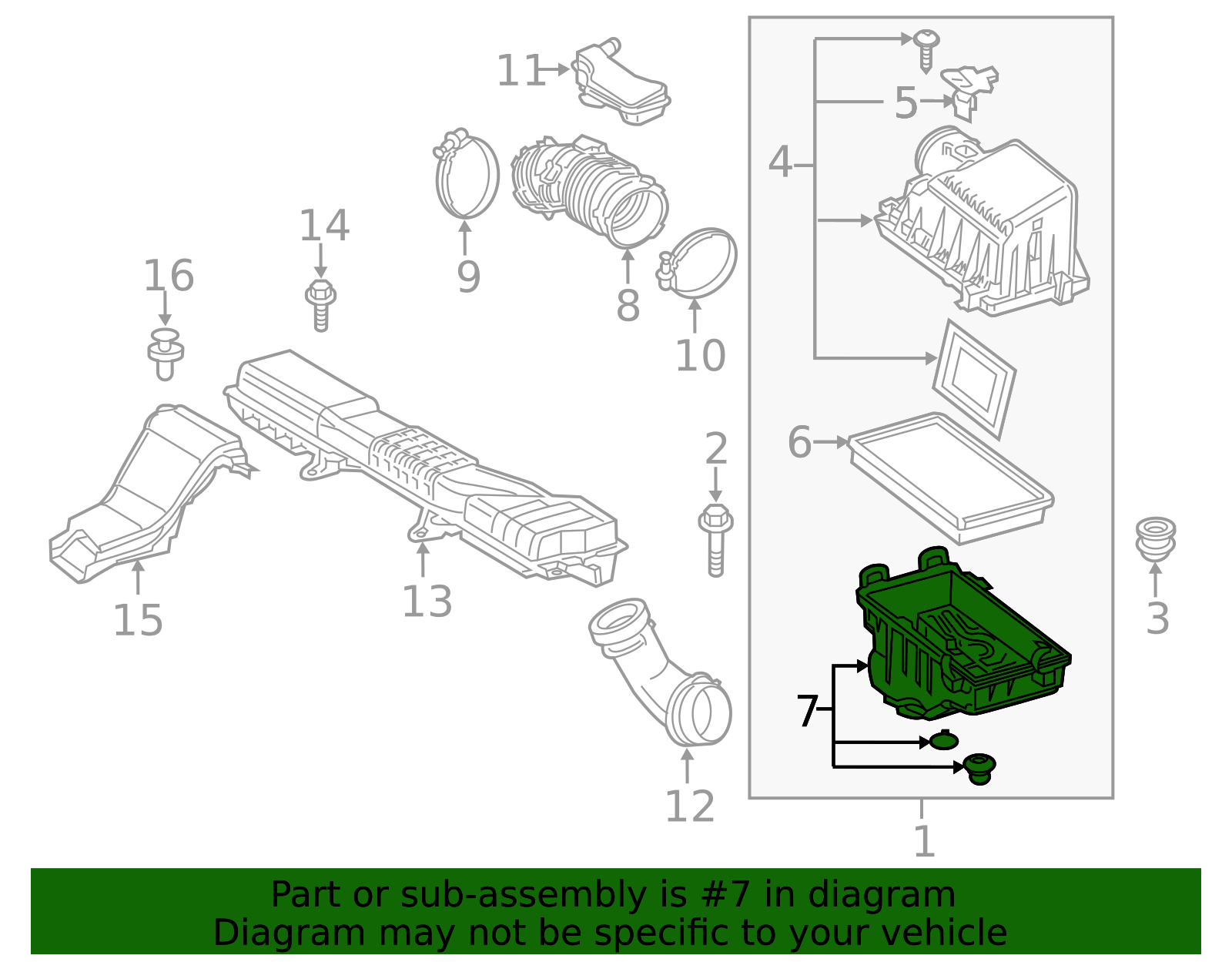 2019-2025 Toyota 2019-2024 Toyota - Air Cleaner Cover 17701-F2010 ...
