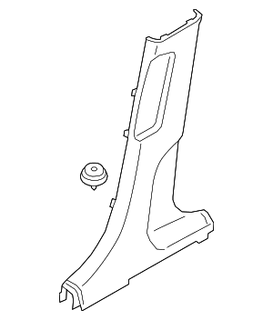 85845-AA000-NNB - 2021-2024 Hyundai - Lower Center Pillar Trim ...