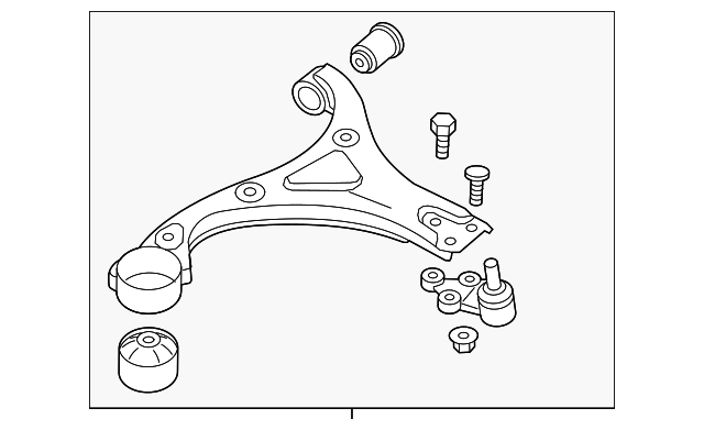2011-2014 Hyundai Sonata Lower Control Arm 54501-3S000 | HyundaiParts ...