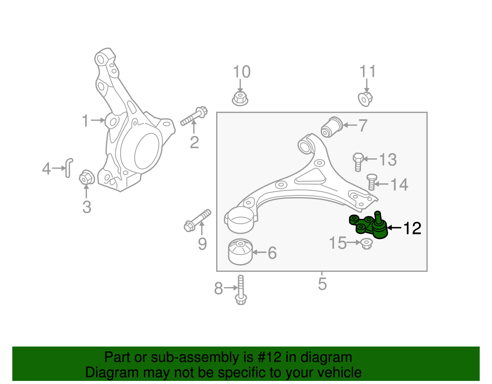2010-2017 Hyundai Lower Ball Joint 54530-3S000 | OEM Parts Online