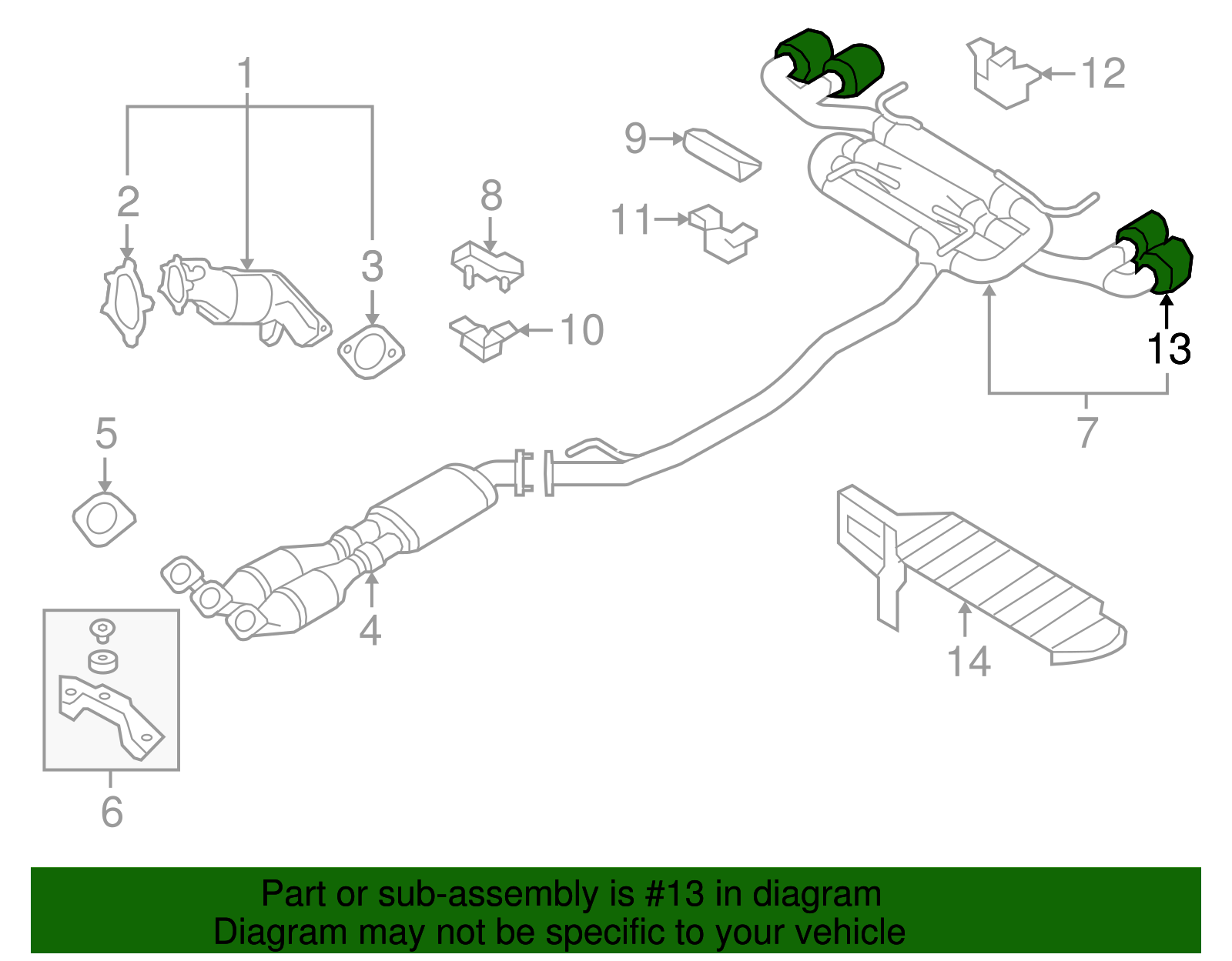 2017-2019 Nissan GT-R Diffuser Tips 20080-6AV0A | Bill Kay Nissan Parts