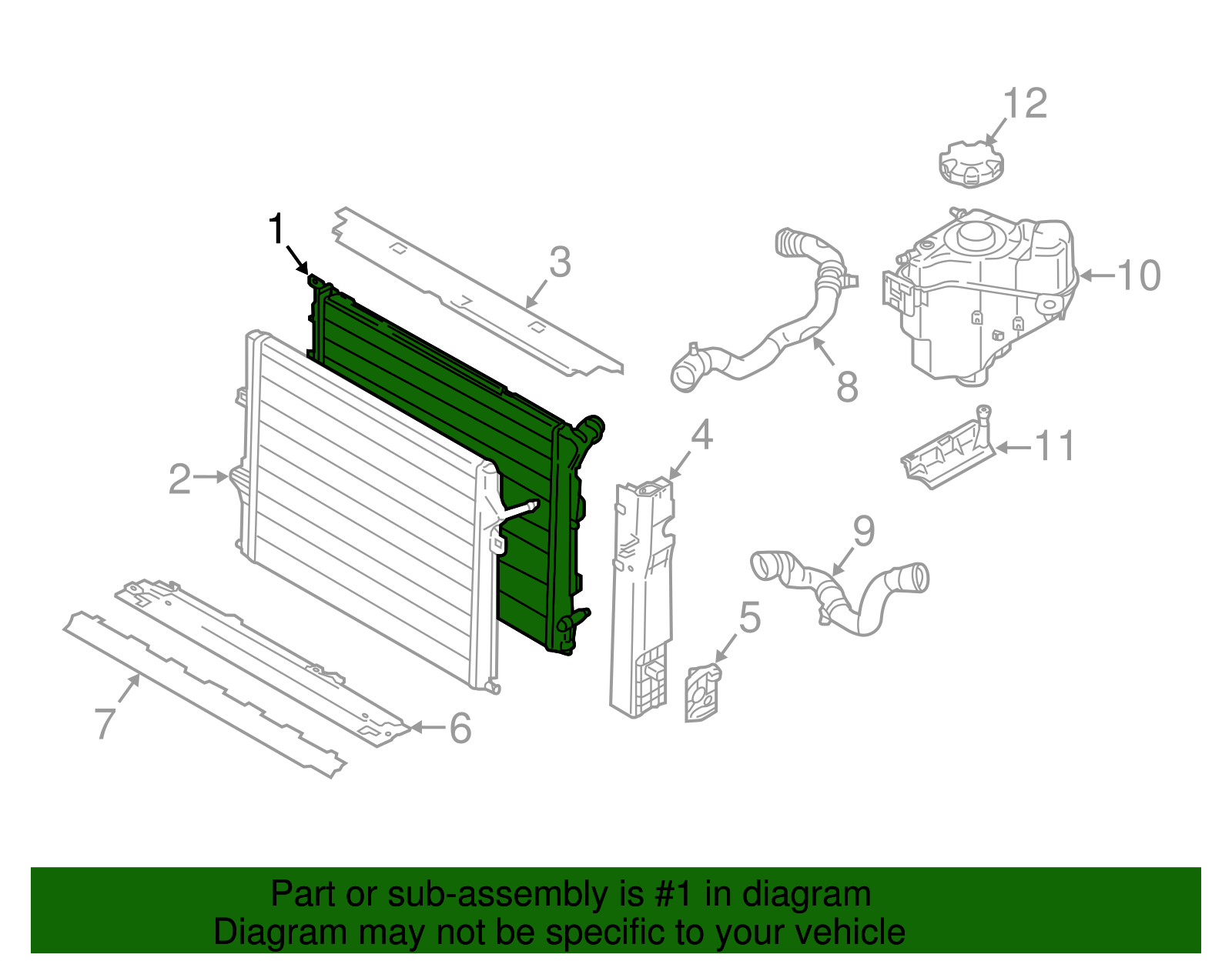 17-11-8-482-623 - Radiator 2016-2022 BMW | Braman BMW & MINI Parts