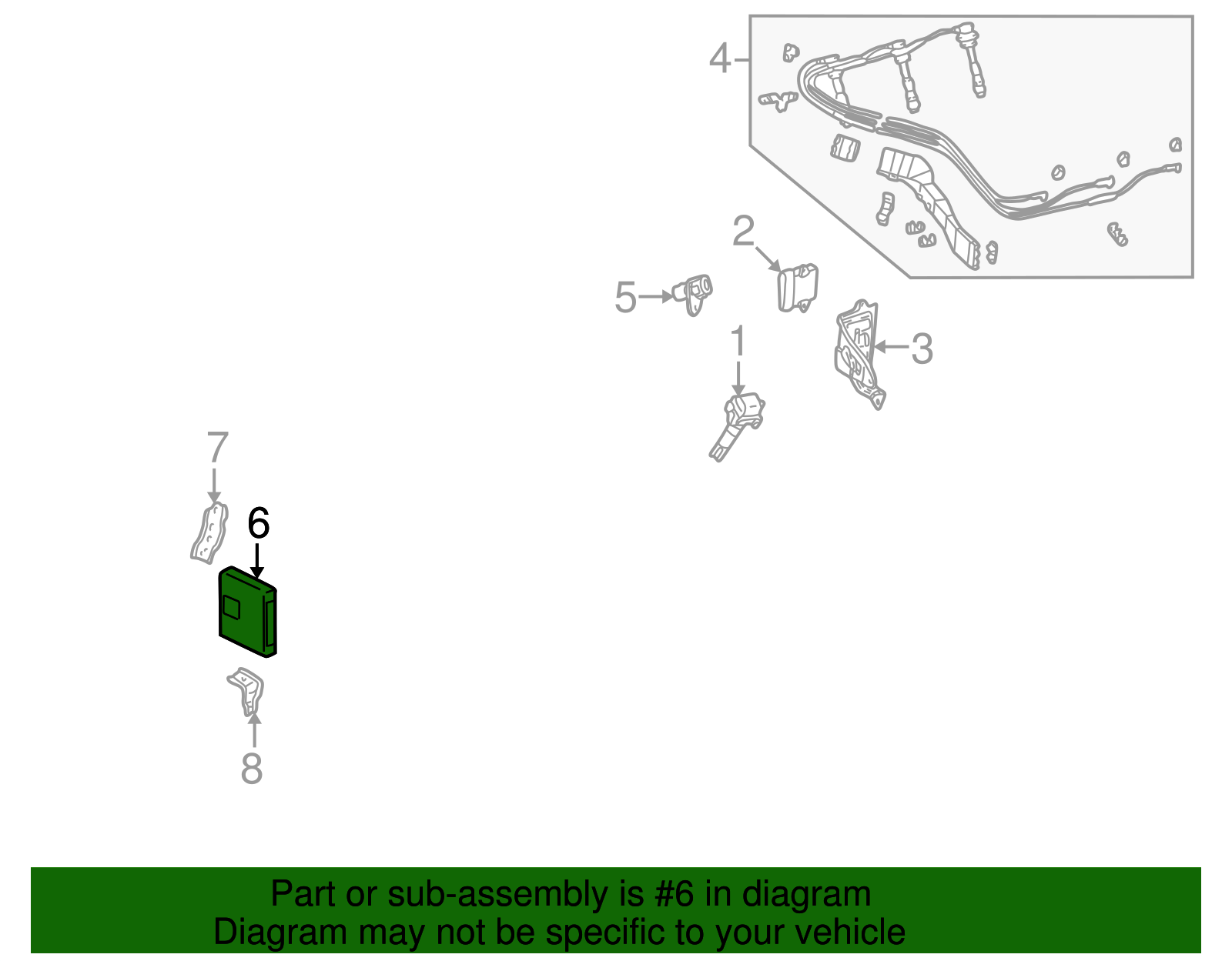 2001 Toyota Engine Control Module (ECM) 89666-06182-84 | Toyota Parts ...