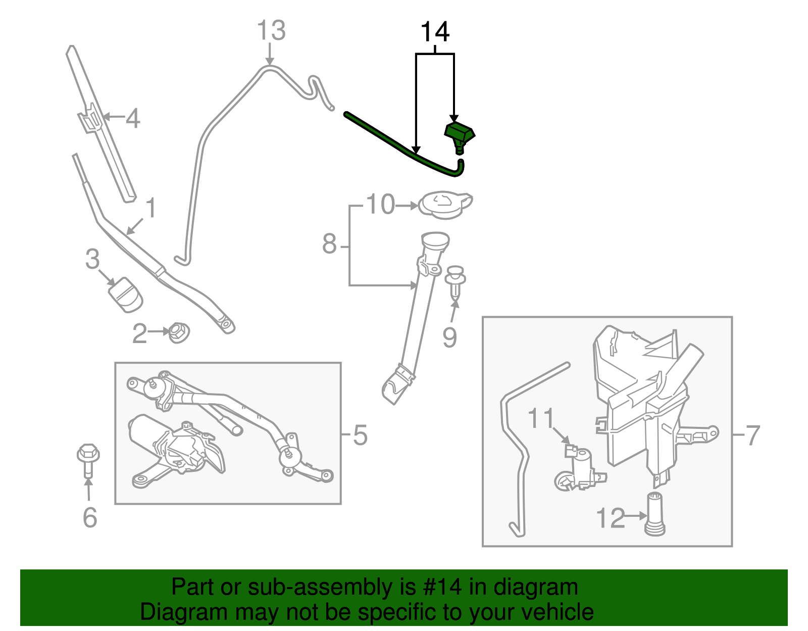 28932-5AA0A - Nozzle Assembly - 2015-2020 Nissan Murano | Conicelli Nissan