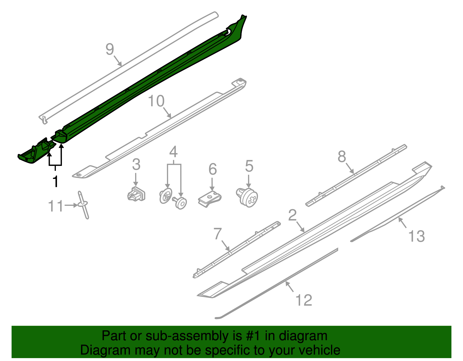 32270136 - Rocker Molding - 2011-2018 Volvo | Volvo OEM Parts Direct