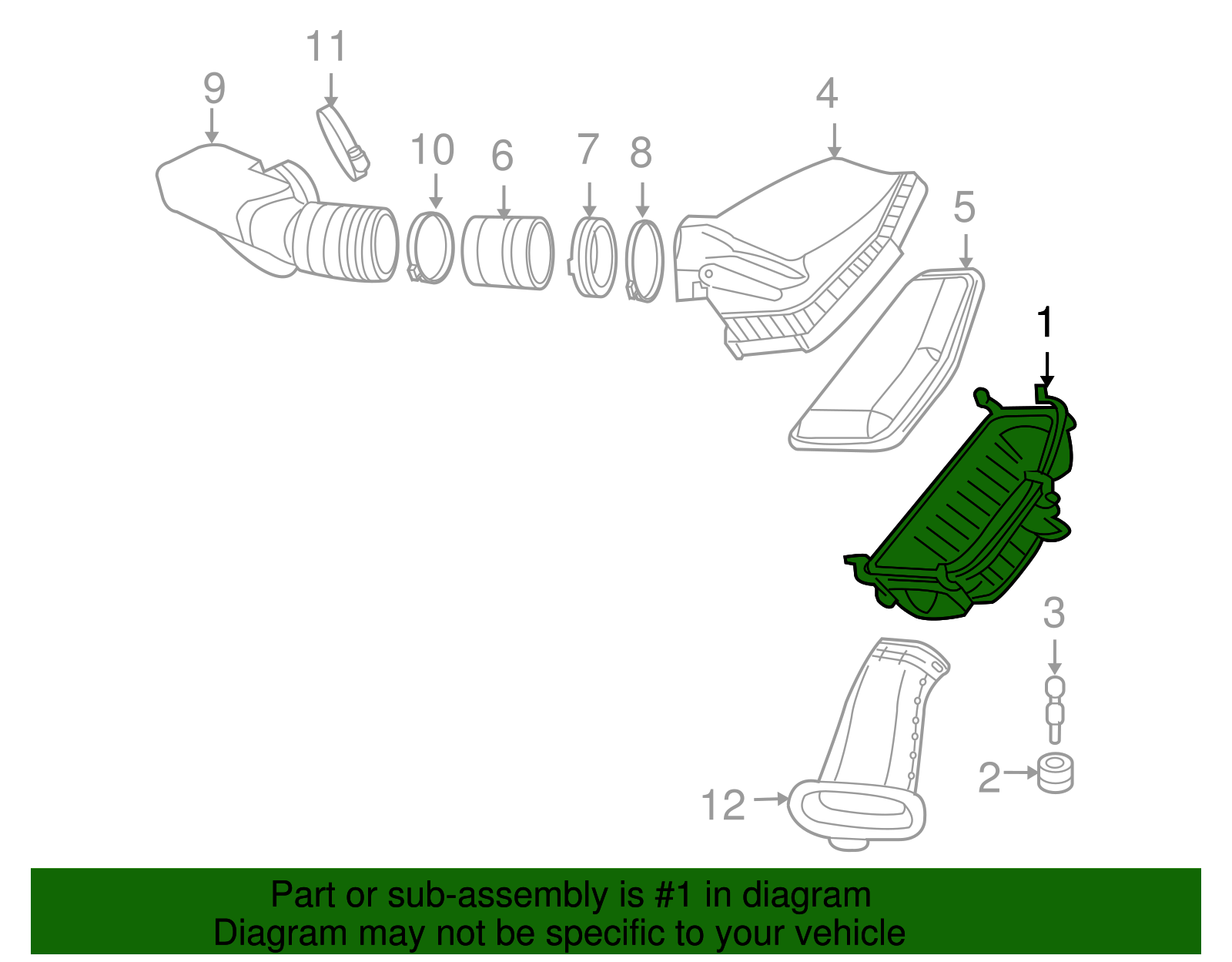 2008-2017 GM Air Cleaner Housing 92290228 | Shop Matick Buick GMC