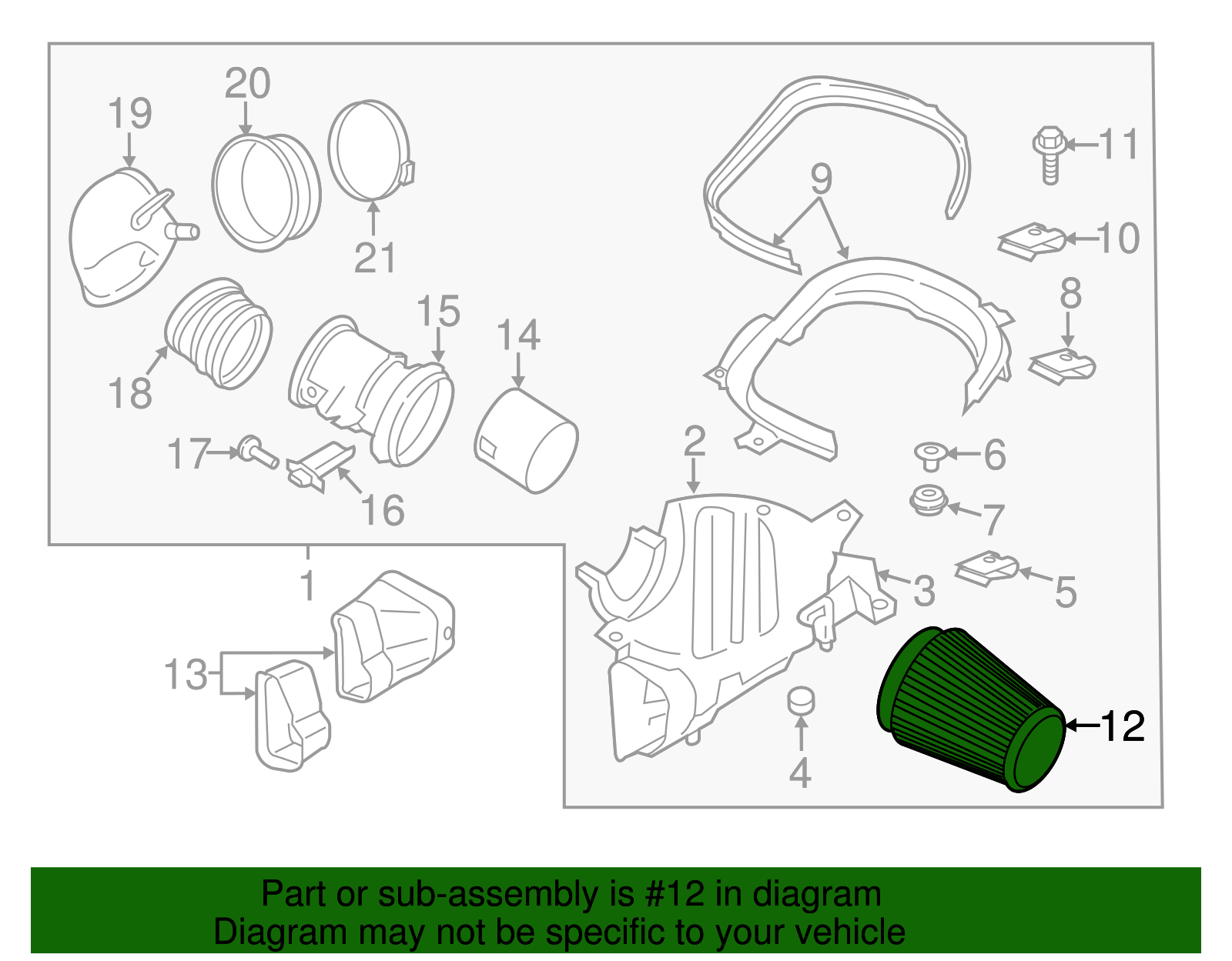 Genuine OEM Ford Part - Motorcraft™ Engine Air Filter FA-1922 | Genuine ...