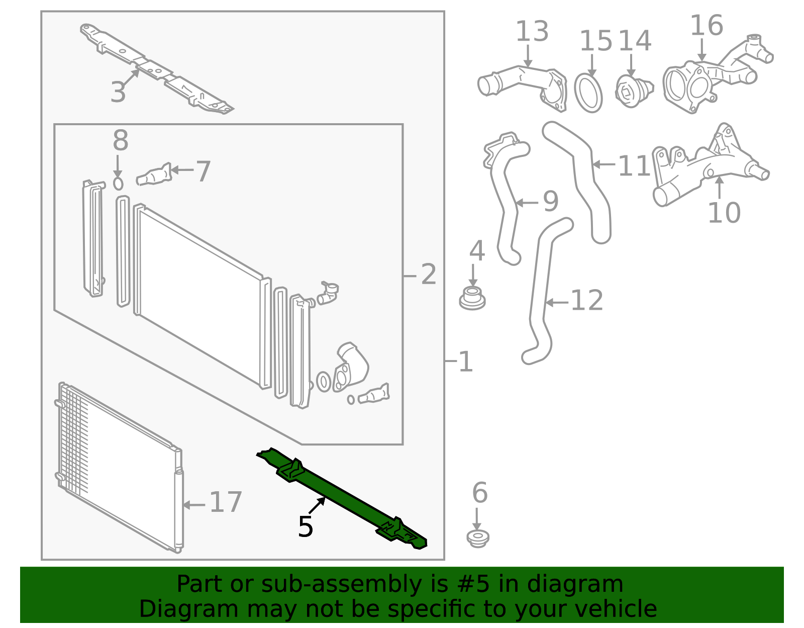 16506-0A090 - High-Quality Radiator Mount Bracket for AutoNation Parts