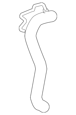 Genuine Toyota Upper Hose part# 16571-0P140 for 2006-2010 Toyota Sienna ...