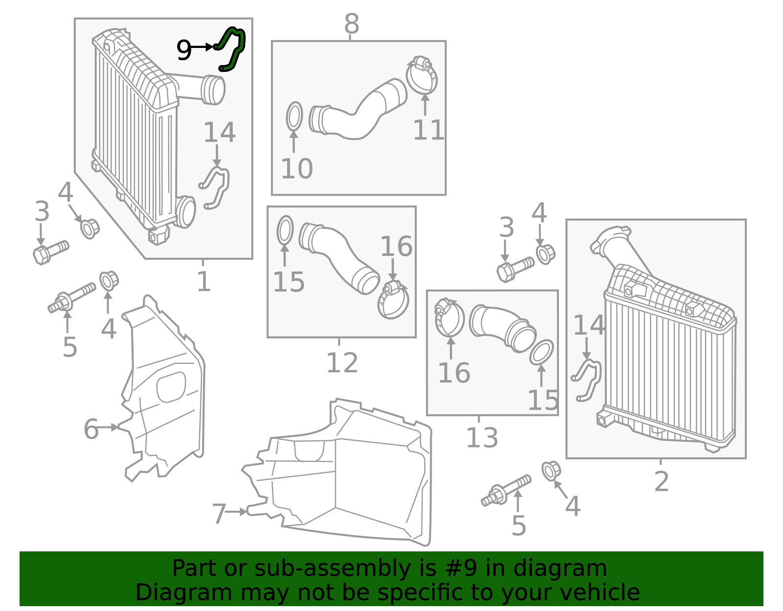 1J0-145-769-G - Upper Hose Retainer Clip 2009-2015 Audi Q7 | Audi Parts ...