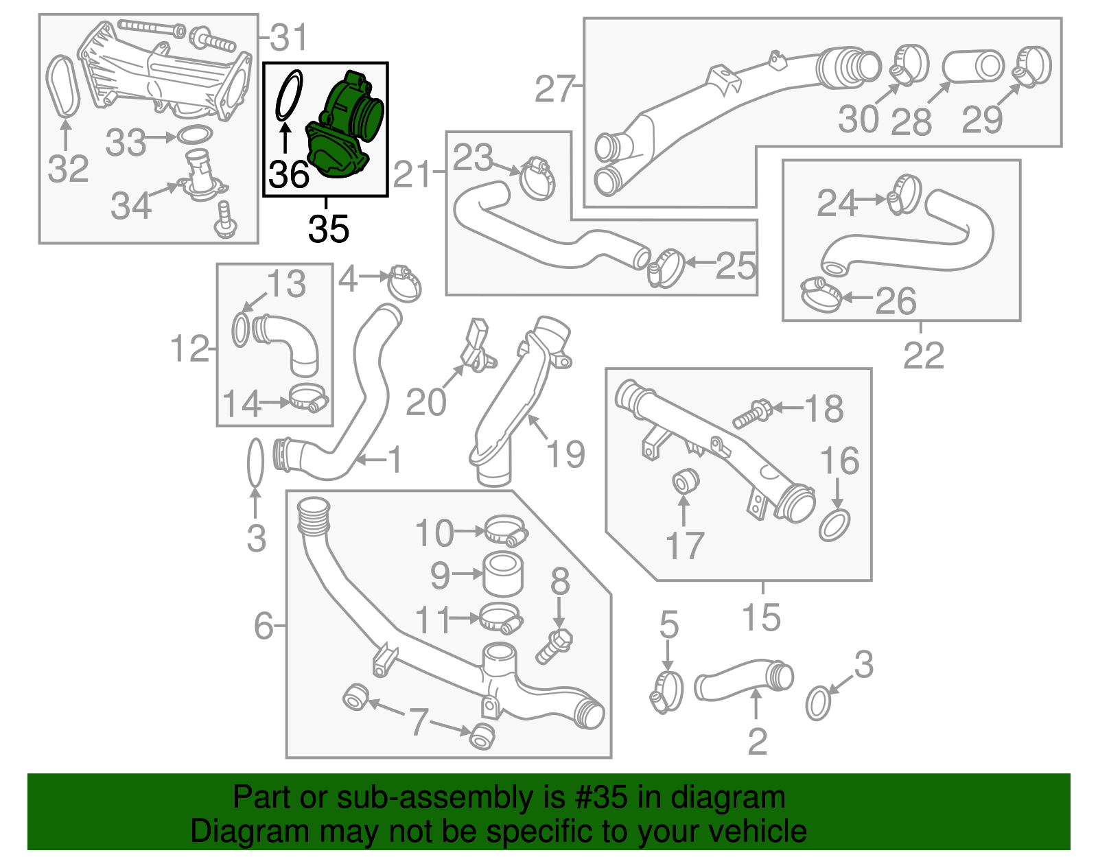 2013-2016 Volkswagen Touareg Throttle Valve 059-145-950-AF | vwpartscenter