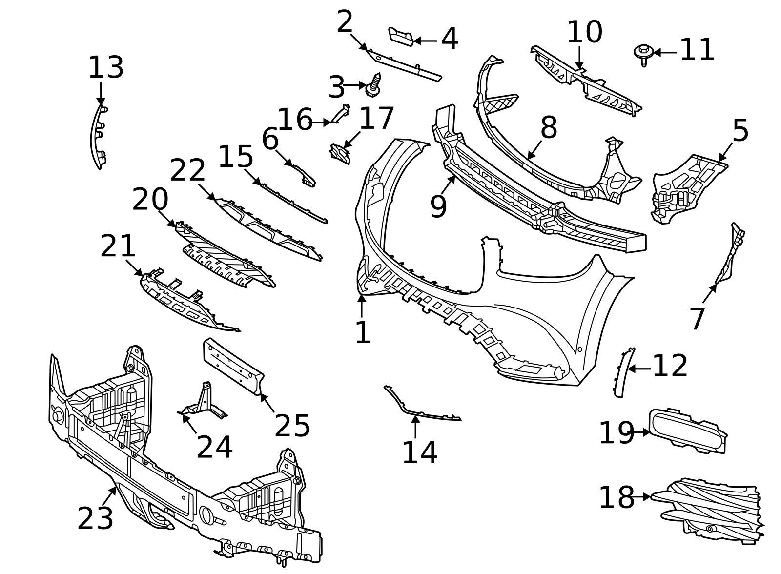 Exchange Trim, Bumper | 167-885-94-05-9999 | OEM Vehicle Parts
