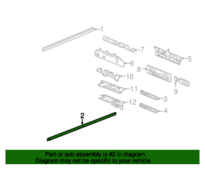 22775450 - OEM GM Body Side Mldg | GMPartsCenter.net | GM Parts Center