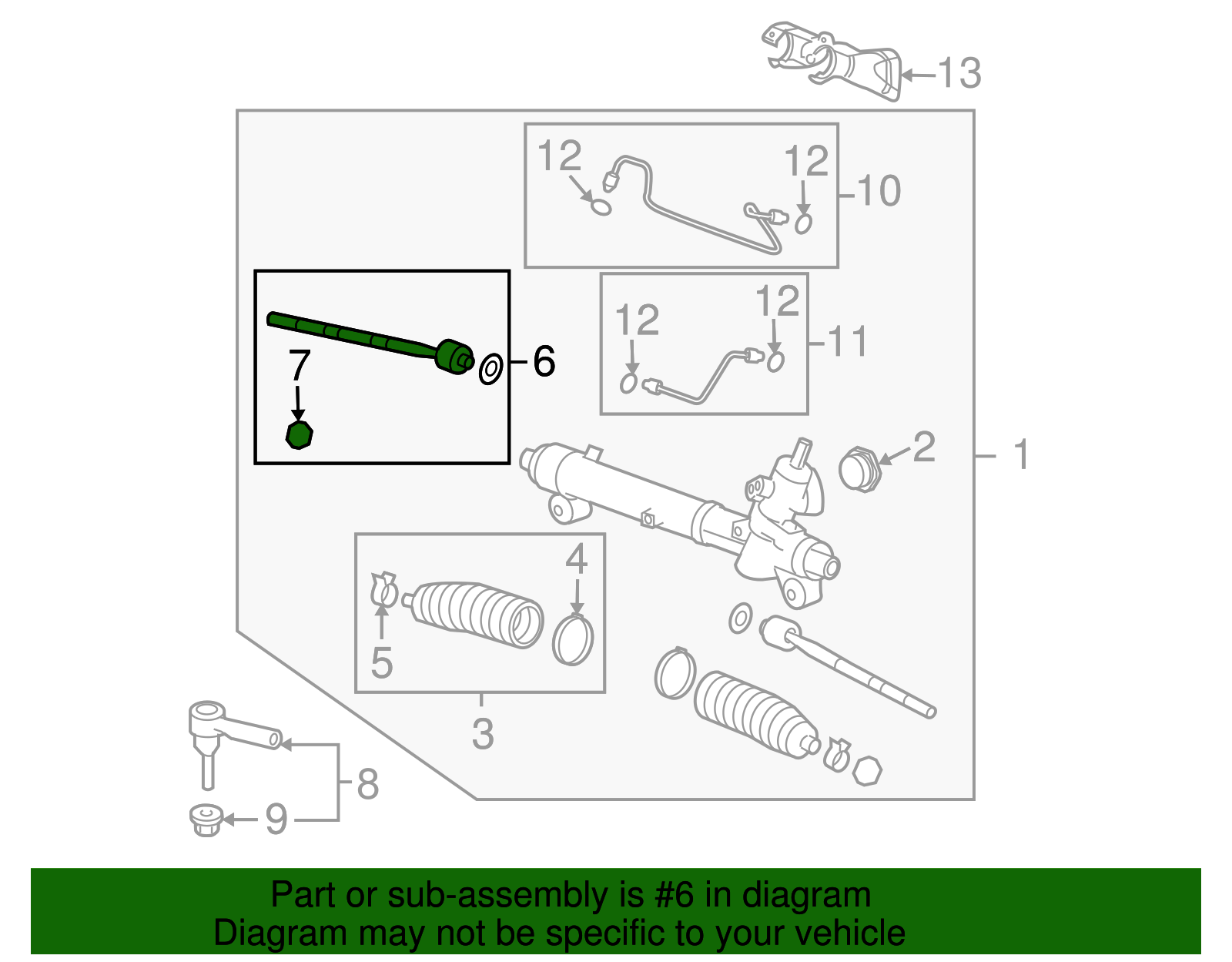 2010-2017 GM Steering Linkage Inner Tie Rod Kit 19210063 | Capital ...