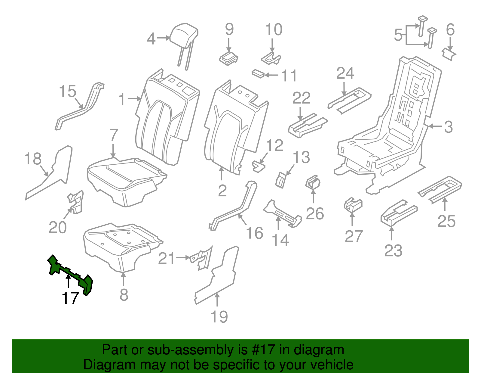 2022-2023 Lincoln Navigator Front Trim JL1Z-78600A46-AQ | Miracle Ford ...