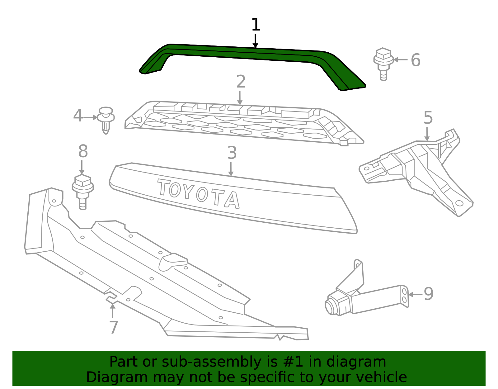 2020-2023 Toyota 4Runner Grille Surround PZ327-35057-G1 | OEM Parts Online