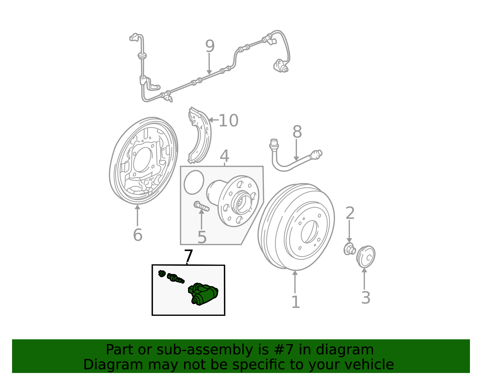 43300-S5A-003 - Honda Wheel Cylinder Retail Performance Auto Parts